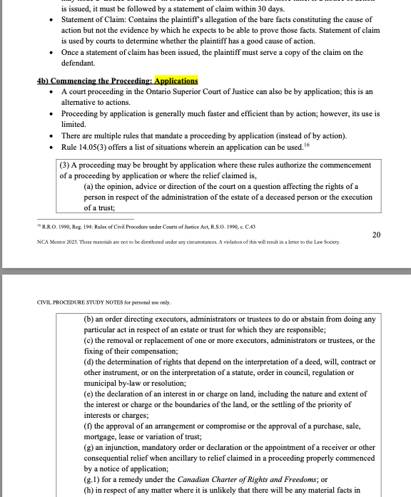 Civil Procedure Package ($160) – NCA Notes™ | Premier NCA, Bar Prep ...