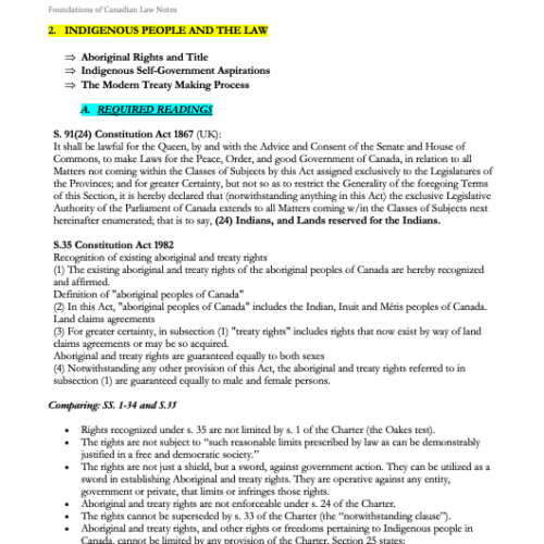 Revamped 2024 Foundations of Canadian Law Package ($160) – NCA Notes ...