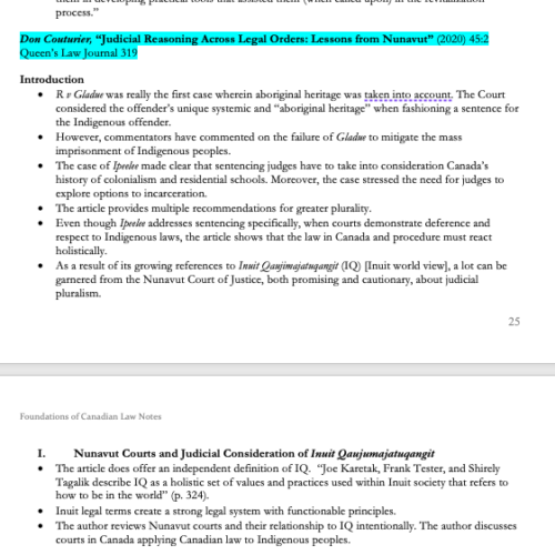 Revamped 2024 Foundations of Canadian Law Package ($160) – NCA Notes ...